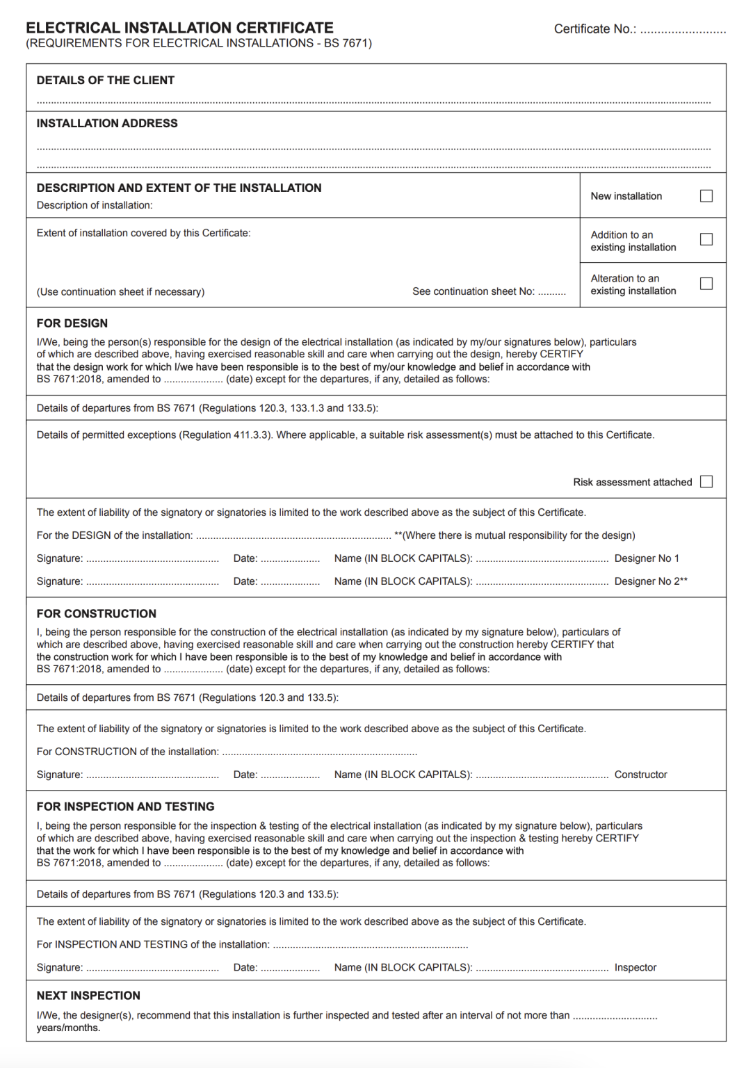 Notifiable or Non Notifiable